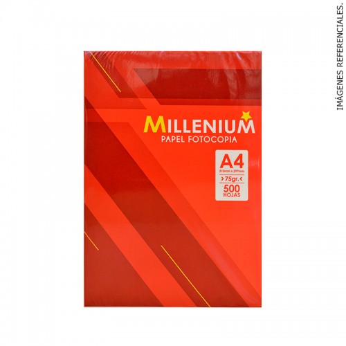 Papel Fotocopia Millenium A-4. Paquete x 500h - TonerPrint Market Place